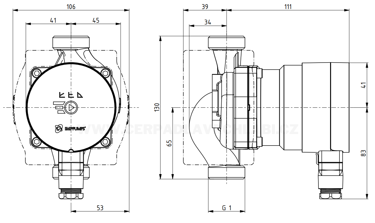 NMT MINI PWM 15/80-130 :: čerpol NMT MINI PWM 15/80-130 :: čerpol